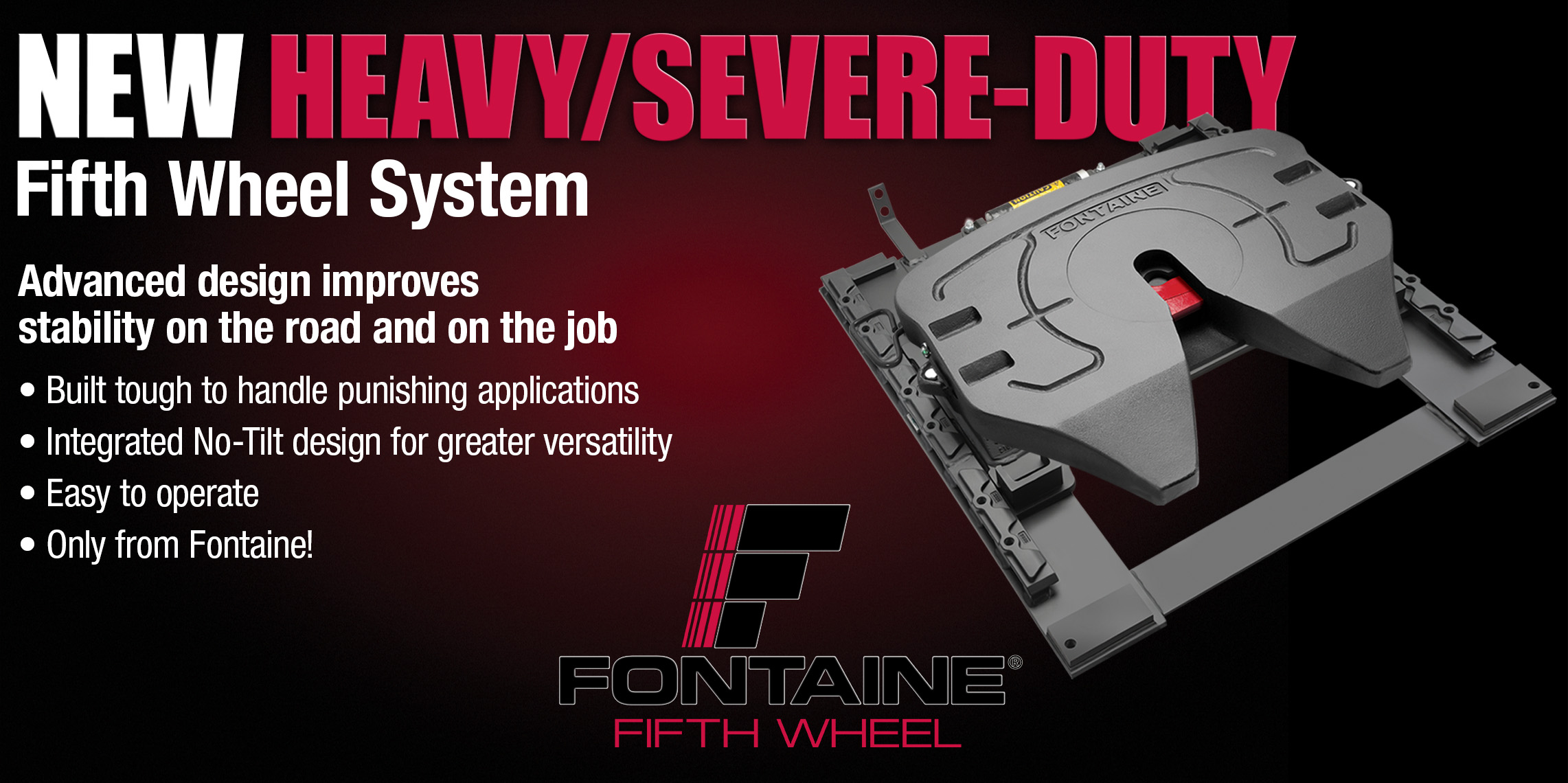 Fontaine Fifth Wheel -- Heavy Duty and Weight Savings No-Slack Fifth Wheels